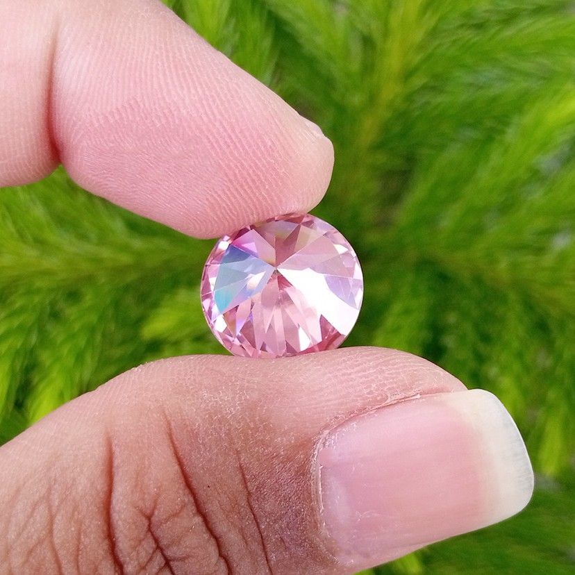 Batu Permata Pink Diamond Cubic Zirconia / Berlian Zircon Sirkon AAA ...