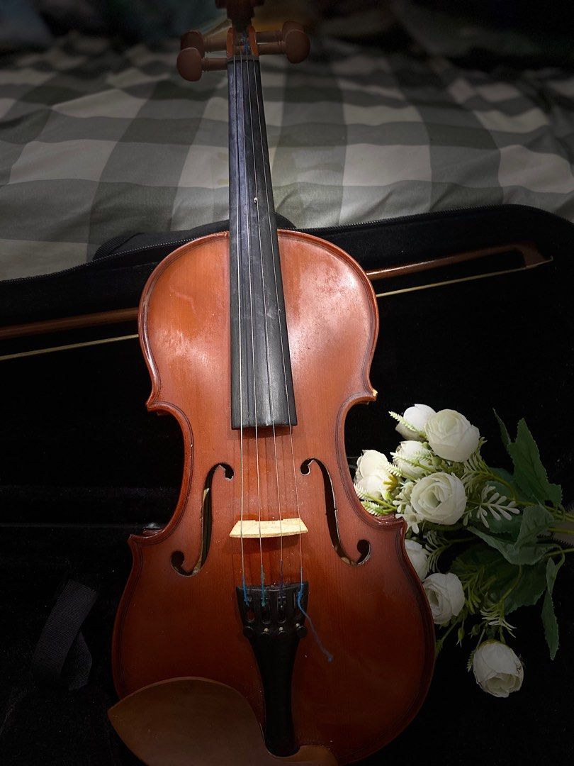 Biola pearl river 1/2 Original | violin, Musik & Media, Alat di Carousell