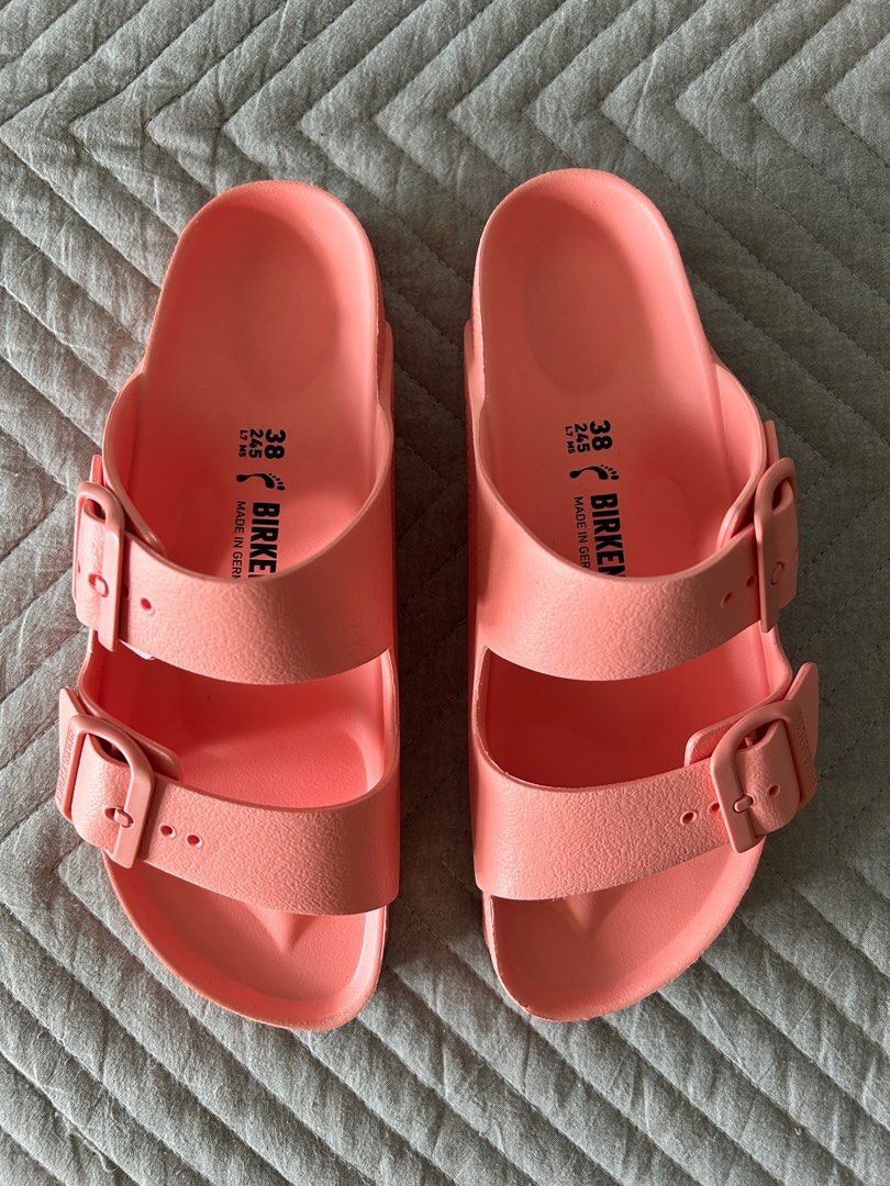 Birkenstock Eva Peach sandals 38, Women's Fashion, Footwear, Sandals on ...