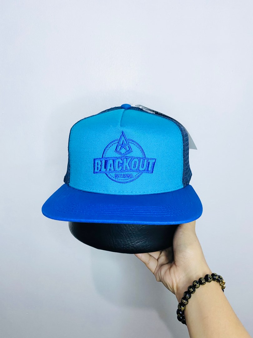 Blackout trucker cap, Men's Fashion, Watches & Accessories, Caps & Hats on Carousell
