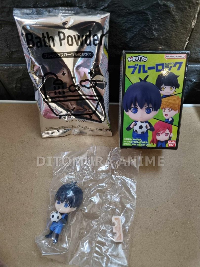 Blue Lock Figutto Figure with Bath Powder Additive Bachira Isagi ...