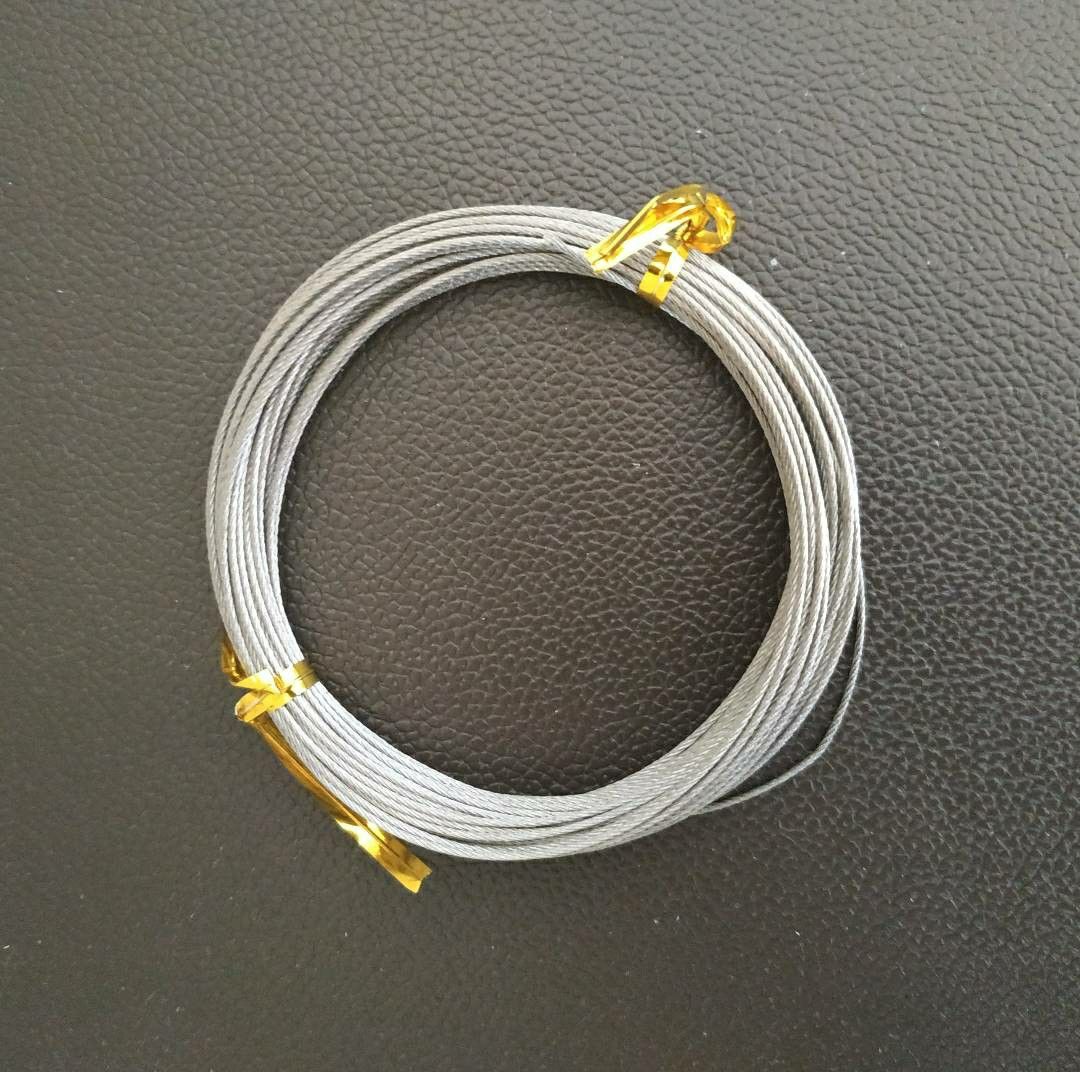 BN 304 stainless steel braided wire (0.8mm x approx 10metre) hang ...