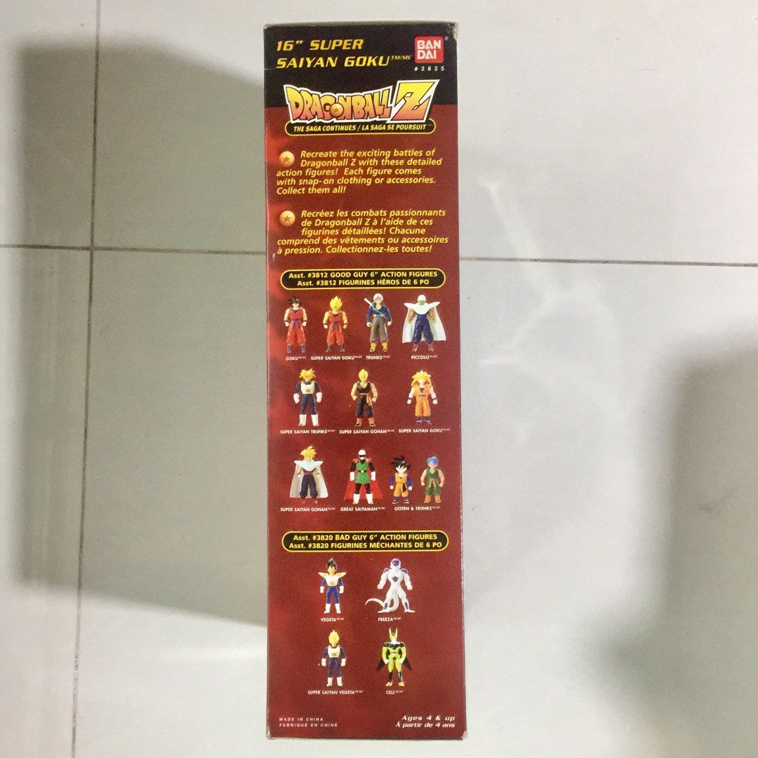 BNIB BANDAI 16” Super Saipan Goku (Dragonball Z), Hobbies & Toys ...