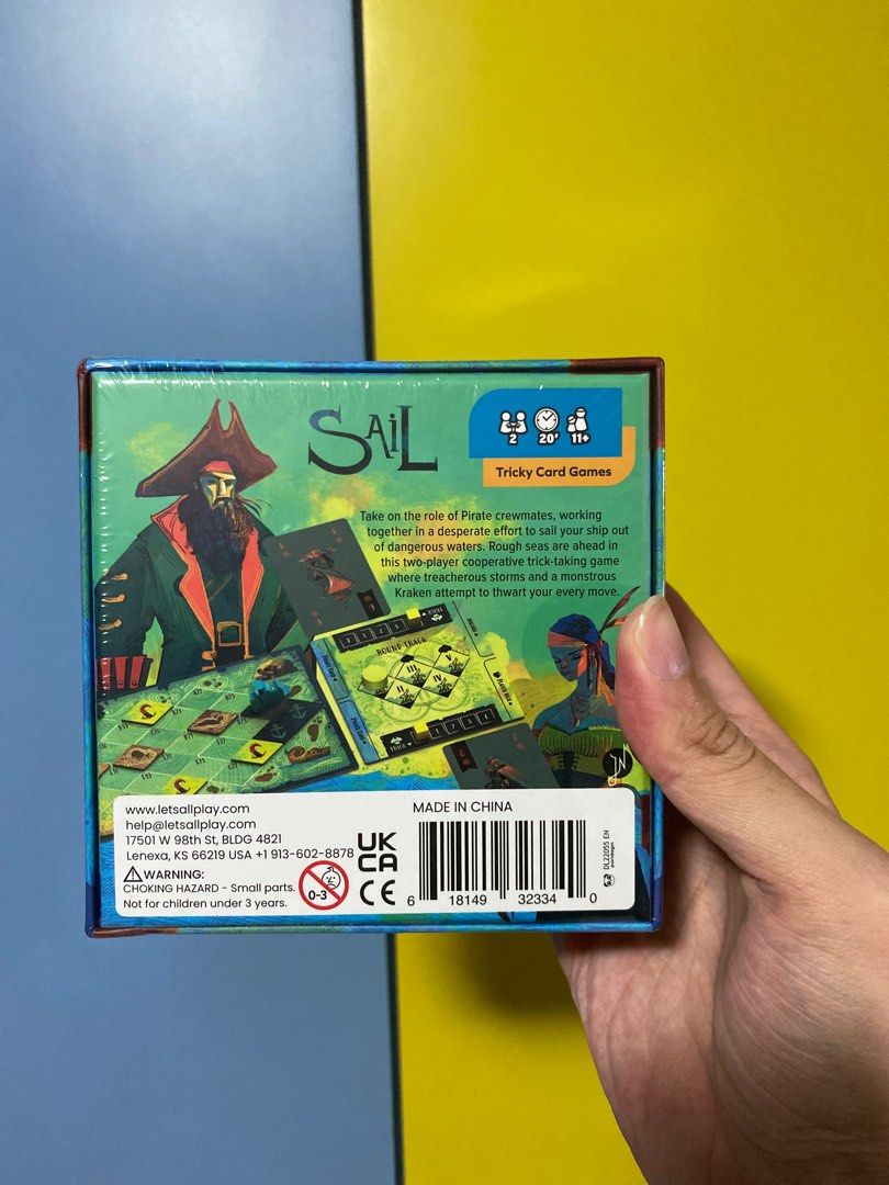 [BNIS, Sealed] Sail by AllPlay kickstarter card / board game + separate Chomp expansion, Hobbies ...