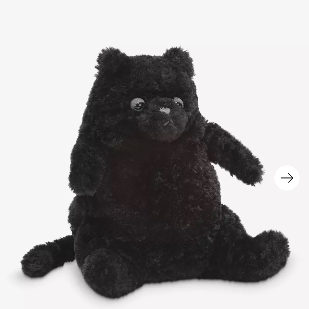 BNWT Jellycat amore black cat small soft toy 15cm, Hobbies & Toys, Toys ...