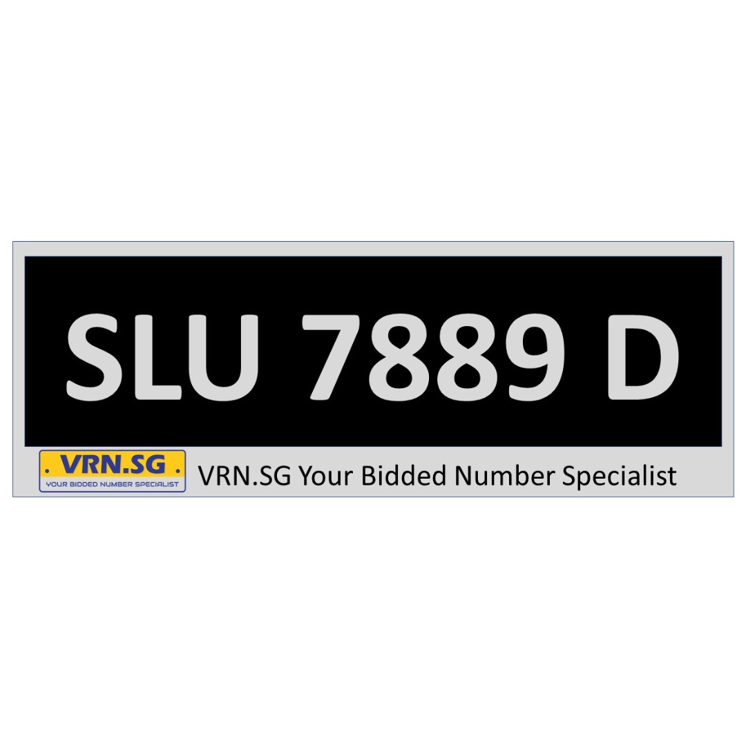 Car Number Plate for Sale: SLU 7889 D (SLU7889D), Car Accessories, Car ...