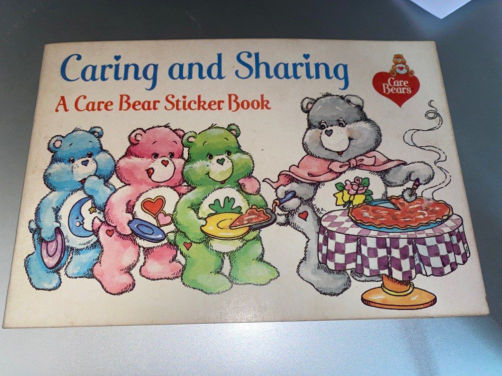Care Bears Stickers and Colouring Book 1984, Hobbies & Toys ...