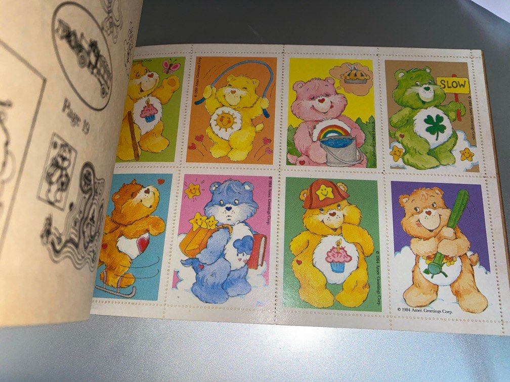 Care Bears Stickers and Colouring Book 1984, Hobbies & Toys ...