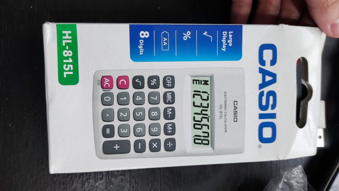 Casio Calculator HL 815L, Computers & Tech, Office & Business ...