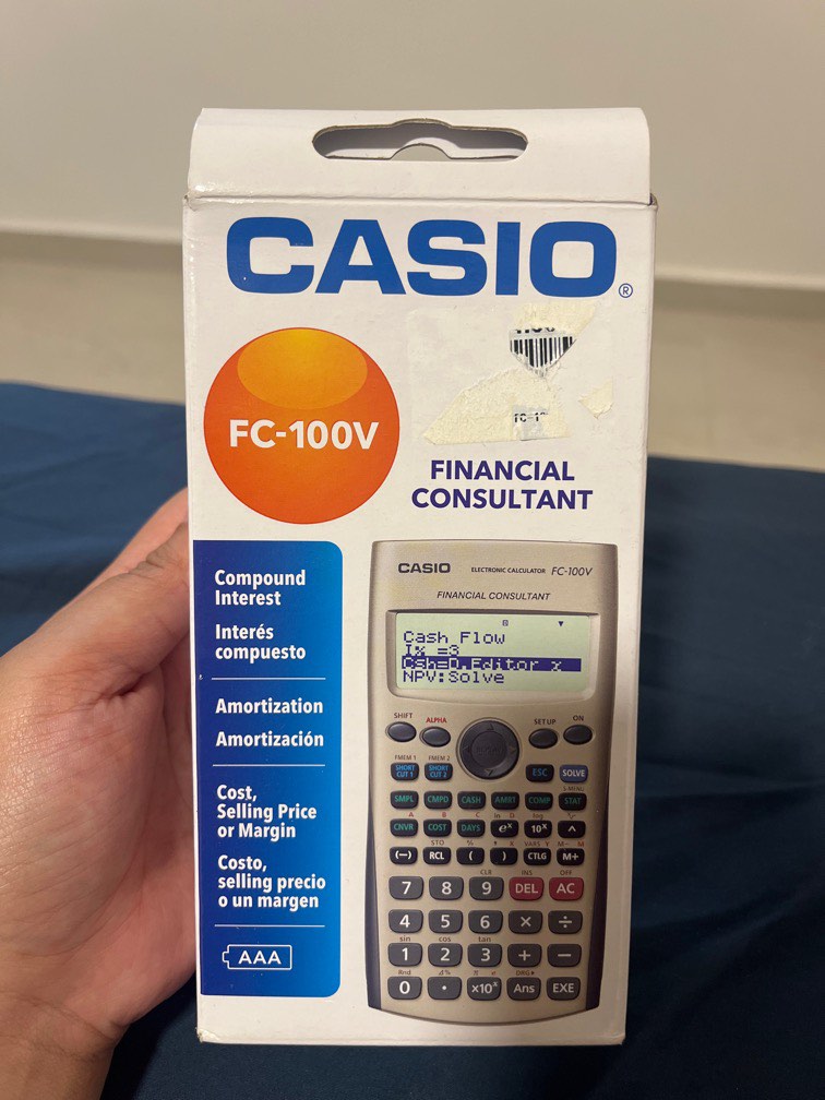 Casio FC-100V Financial Calculator, Computers & Tech, Office & Business ...