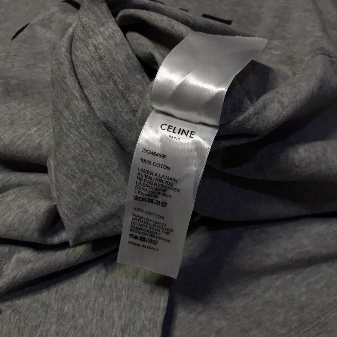 Celine script t-shirt, Men's Fashion, Tops & Sets, Tshirts & Polo ...