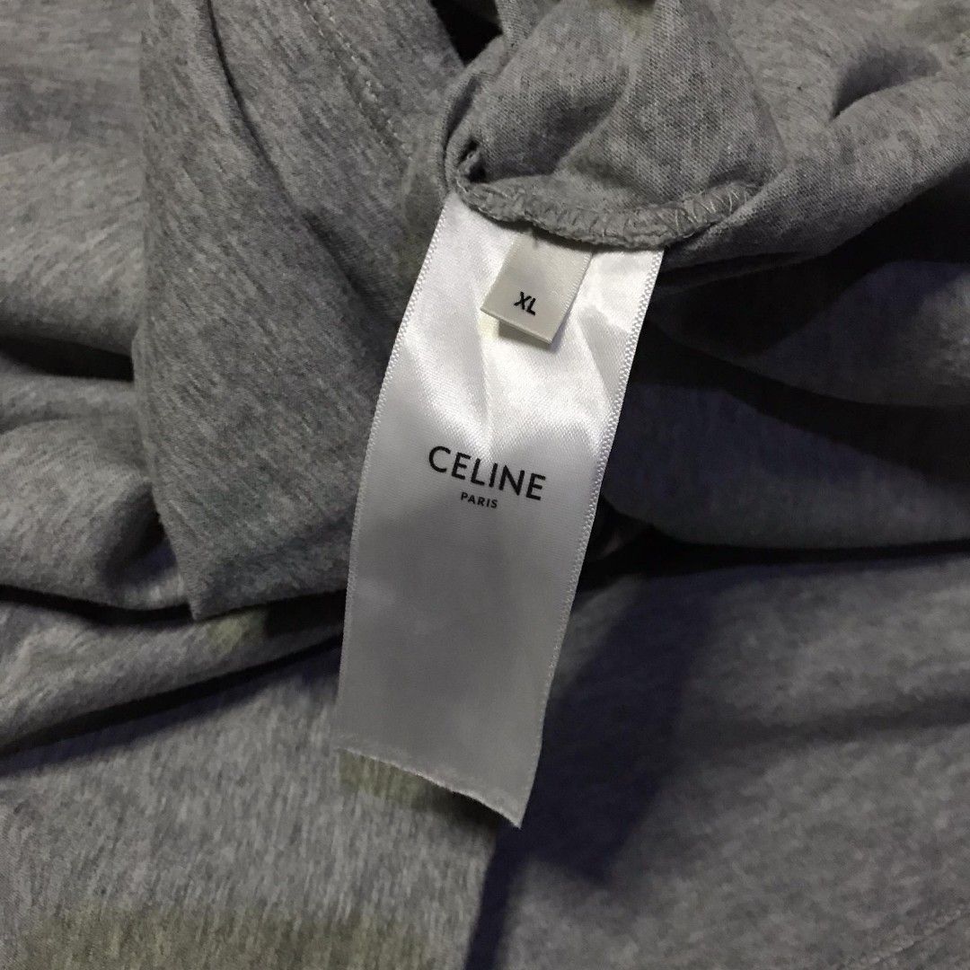 Celine script t-shirt, Men's Fashion, Tops & Sets, Tshirts & Polo ...