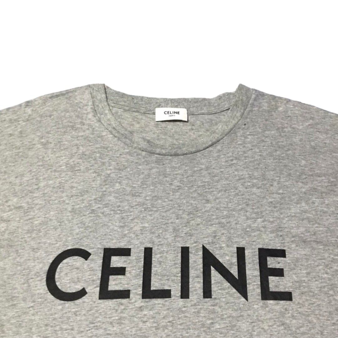 Celine script t-shirt, Men's Fashion, Tops & Sets, Tshirts & Polo ...