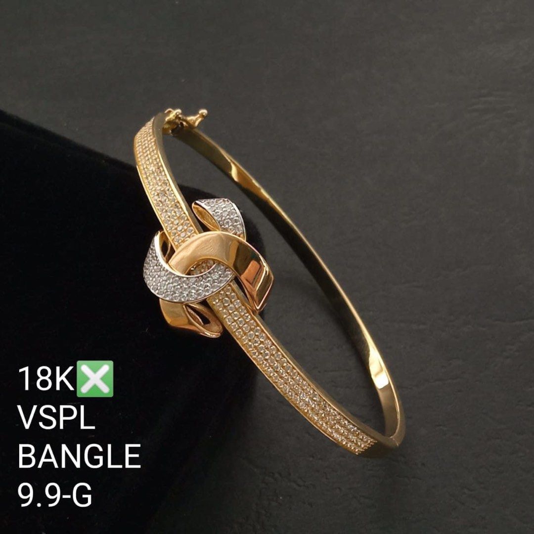 Chanel Bangle w/Stones, Women's Fashion, Jewelry & Organizers ...