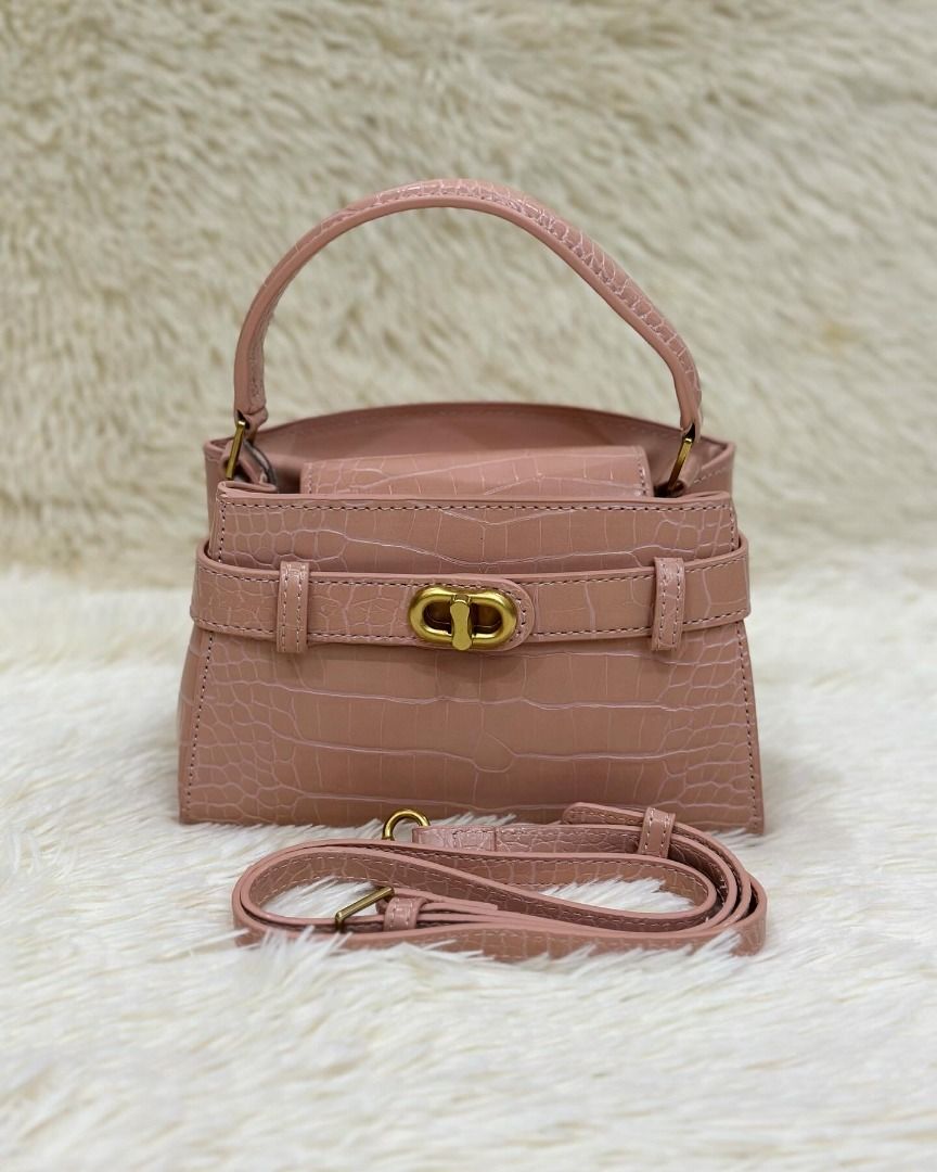 C&K Aubrielle Croc-Effect Top Handle Bag for ladies, Women's Fashion ...