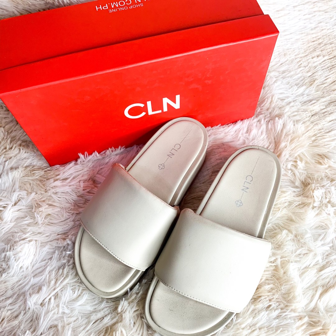CLN WEDGE SLIDES HEELS, Women's Fashion, Footwear, Wedges on Carousell
