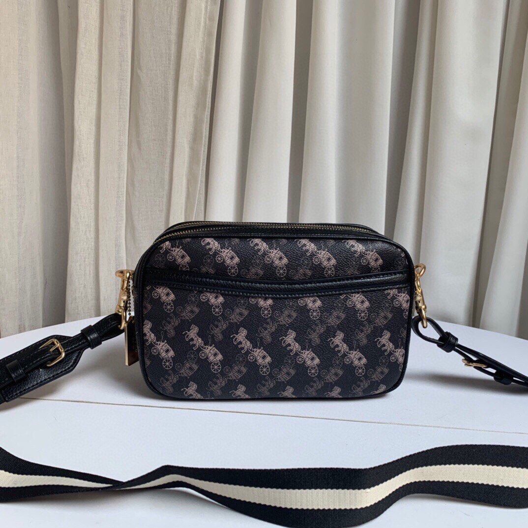 Coach carriage pvc double zip camera bag crossbody, Women's Fashion ...