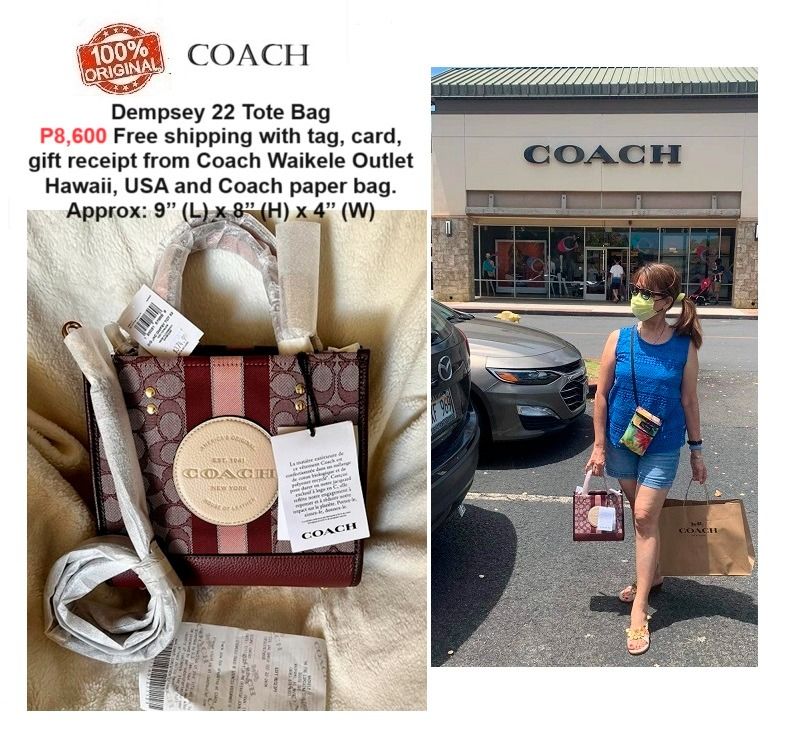 Coach Dempsey 22 Tote Bag, Women's Fashion, Bags & Wallets, Tote Bags ...