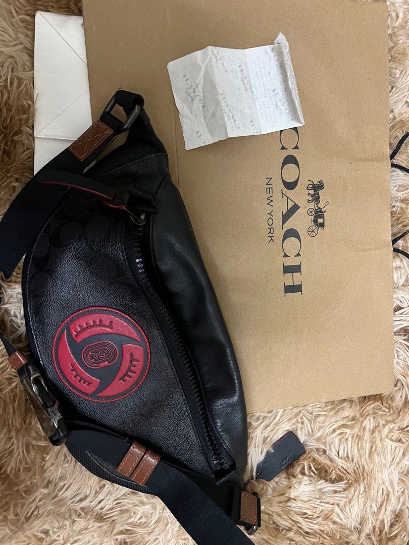 Coach x Naruto x Micheal B Jordan sling bag, Men's Fashion, Bags, Sling ...