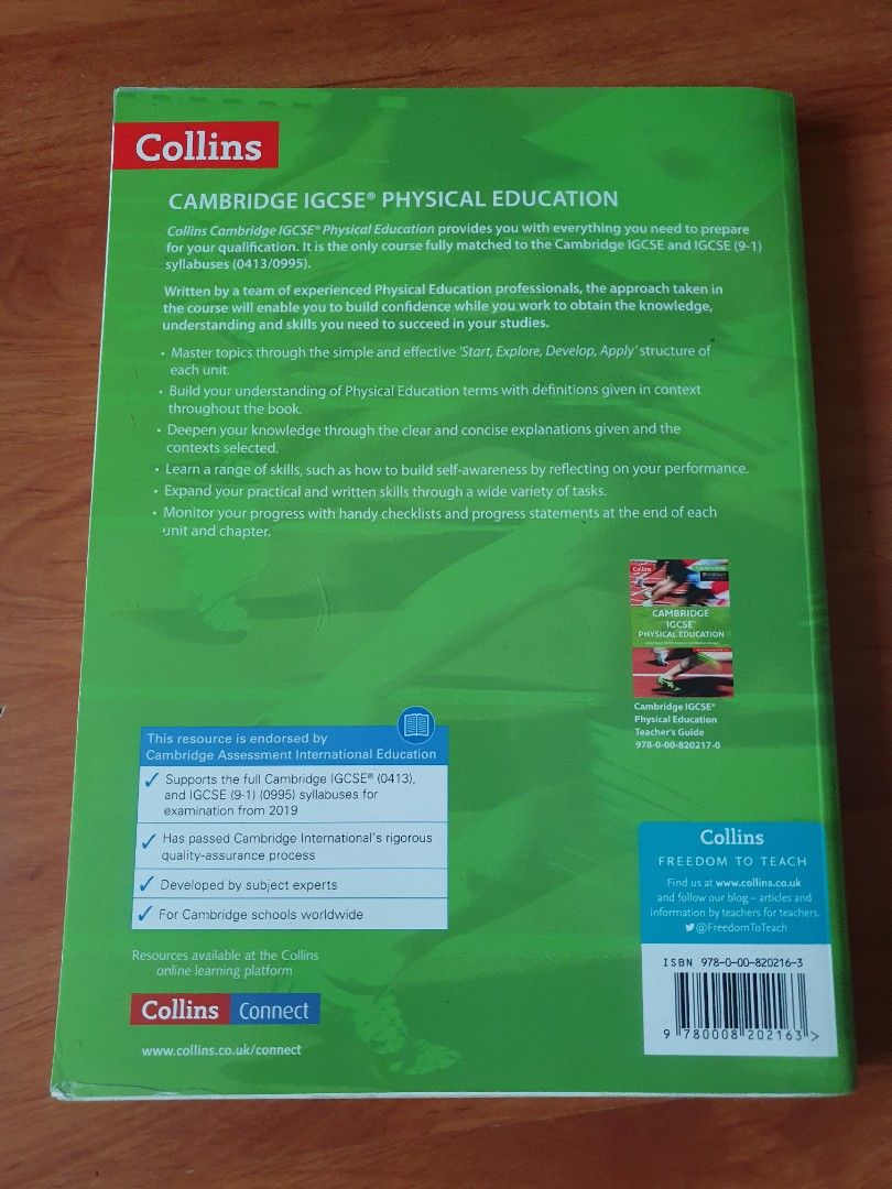 Collins Cambridge IGCSE Physical Education Textbook, Hobbies & Toys ...
