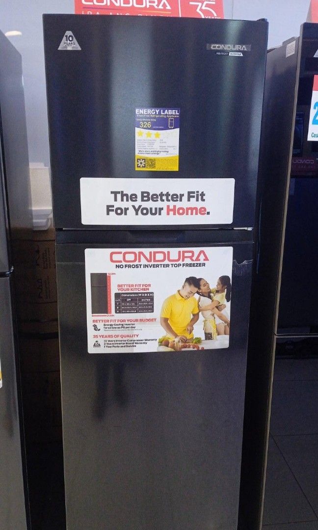 CONDURA BOTTOM FREEZER INVERTER REFRIGERATOR No frost, TV & Home ...