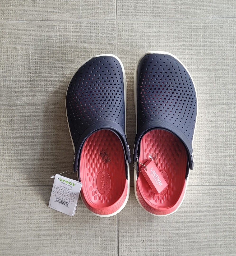 CROCS Literide Clog Navy/Pepper M8W10, Men's Fashion, Footwear ...