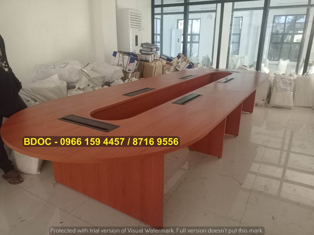 CUSTOMIZED CONFERENCE TABLE | OFFICE PARTITION OFFICE FURNITURE, Furniture & Home Living, Office ...