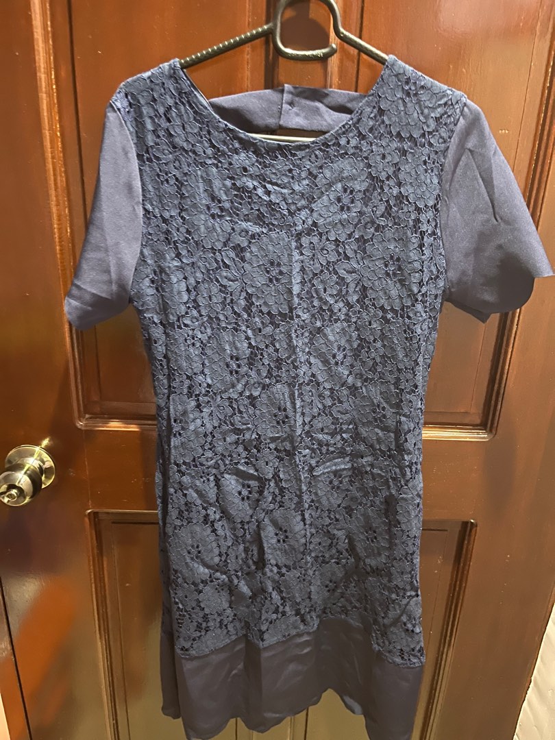 Dark Blue mini dress from Unica, Women's Fashion, Dresses & Sets ...