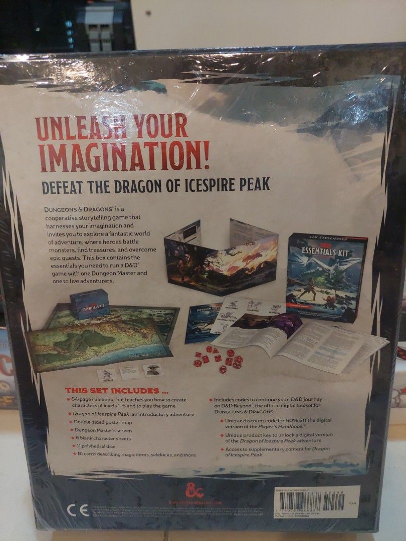 D&D essential kit, Hobbies & Toys, Toys & Games on Carousell