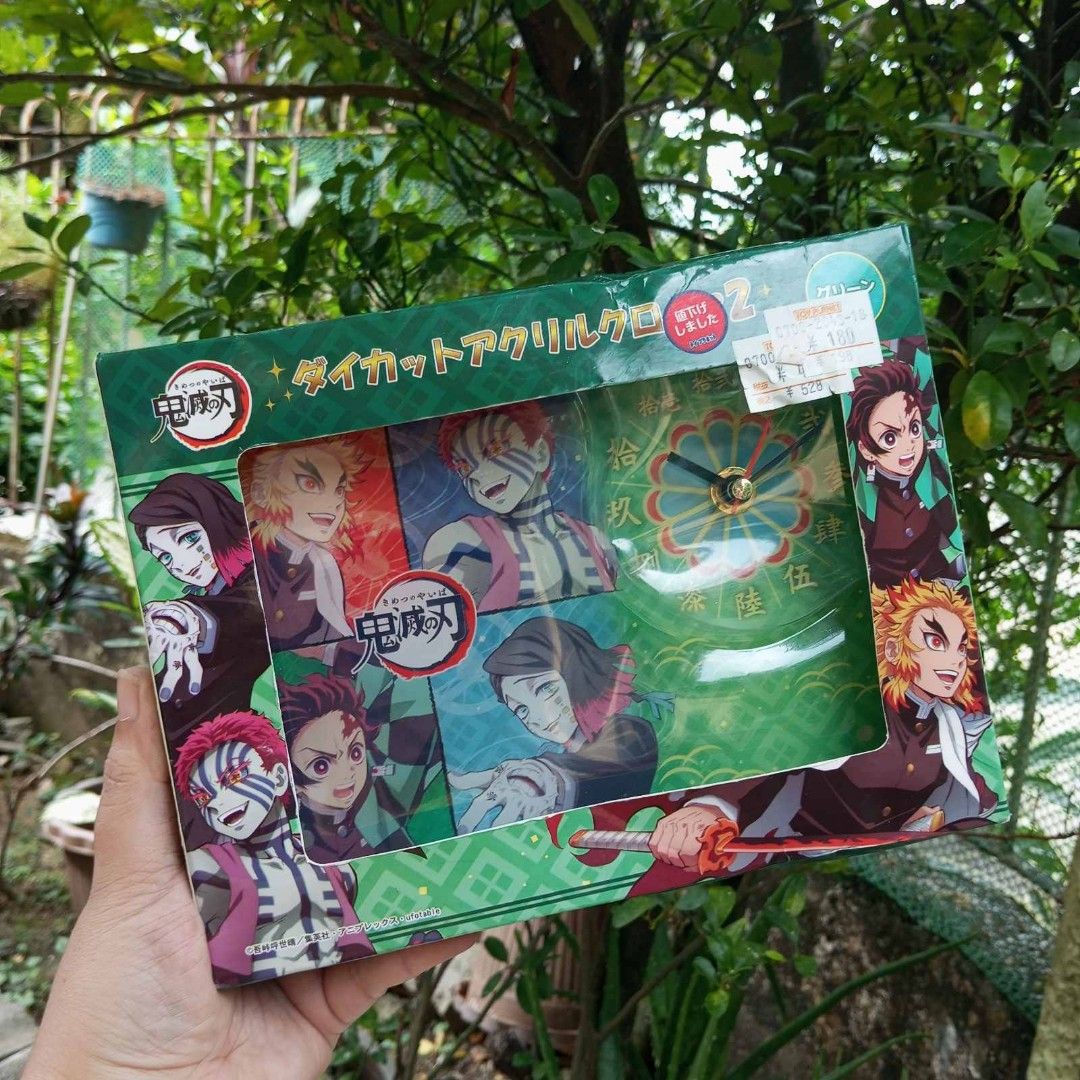 DEMON SLAYER Kimetsu no Yaiba Die Cut Acrylic Table Clock, Furniture ...