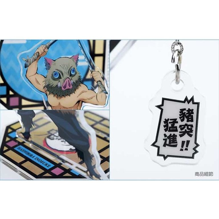 (Demon Slayer) Kimetsu no Yaiba Acrylic Stand with Backdrop & Charm ...