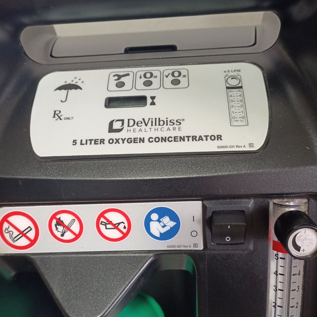 Devilbiss 5 litre Oxygen Concentrator, good working condition,with user ...