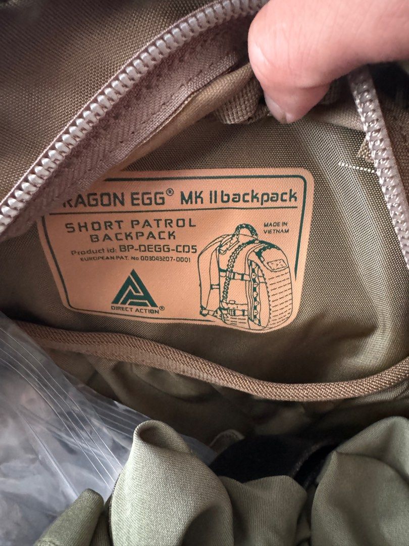 Direct Action Dragon Egg MKII bag, Men's Fashion, Bags, Backpacks on ...