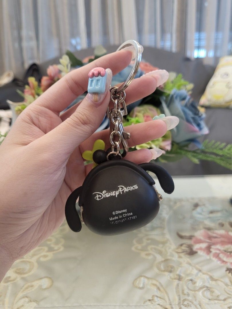 Disney Goofy Silicone Coin Purse Keychain, Women's Fashion, Bags ...