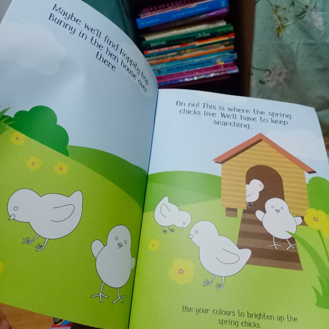 DK Hoppity Hop Easter Sticker and Coloring Book, Hobbies & Toys, Books ...