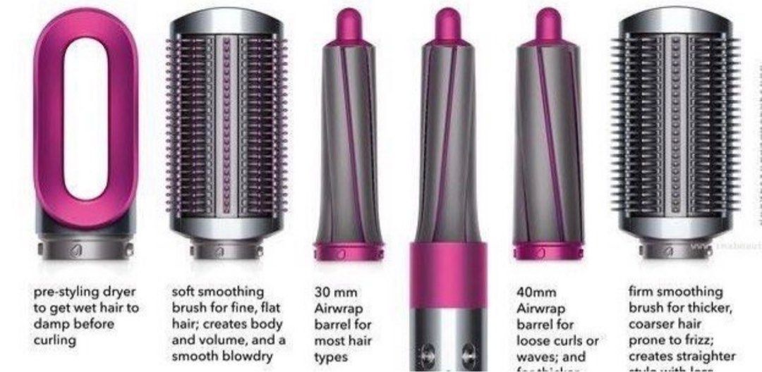 Dyson Airwrap Attachments, Beauty & Personal Care, Hair on Carousell