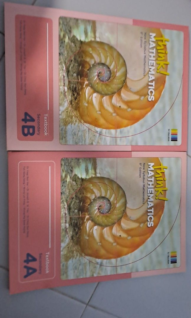 E math textbook (4A 4B), Hobbies & Toys, Books & Magazines, Textbooks ...