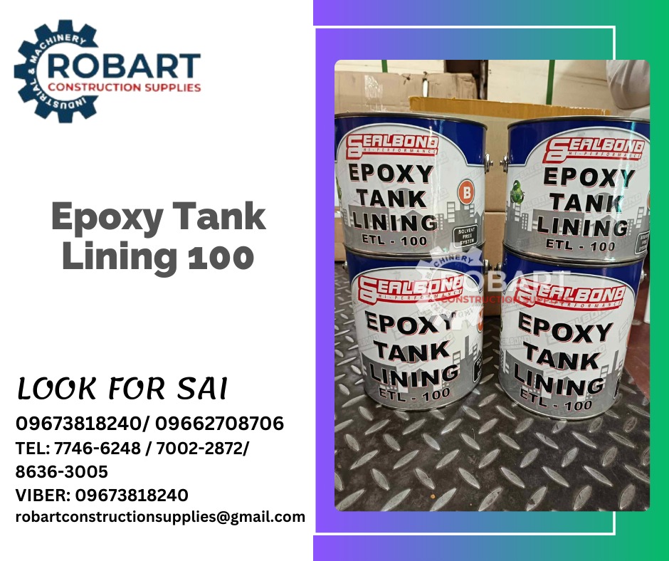 Epoxy Tank Lining ETL-100, Commercial & Industrial, Construction Tools ...