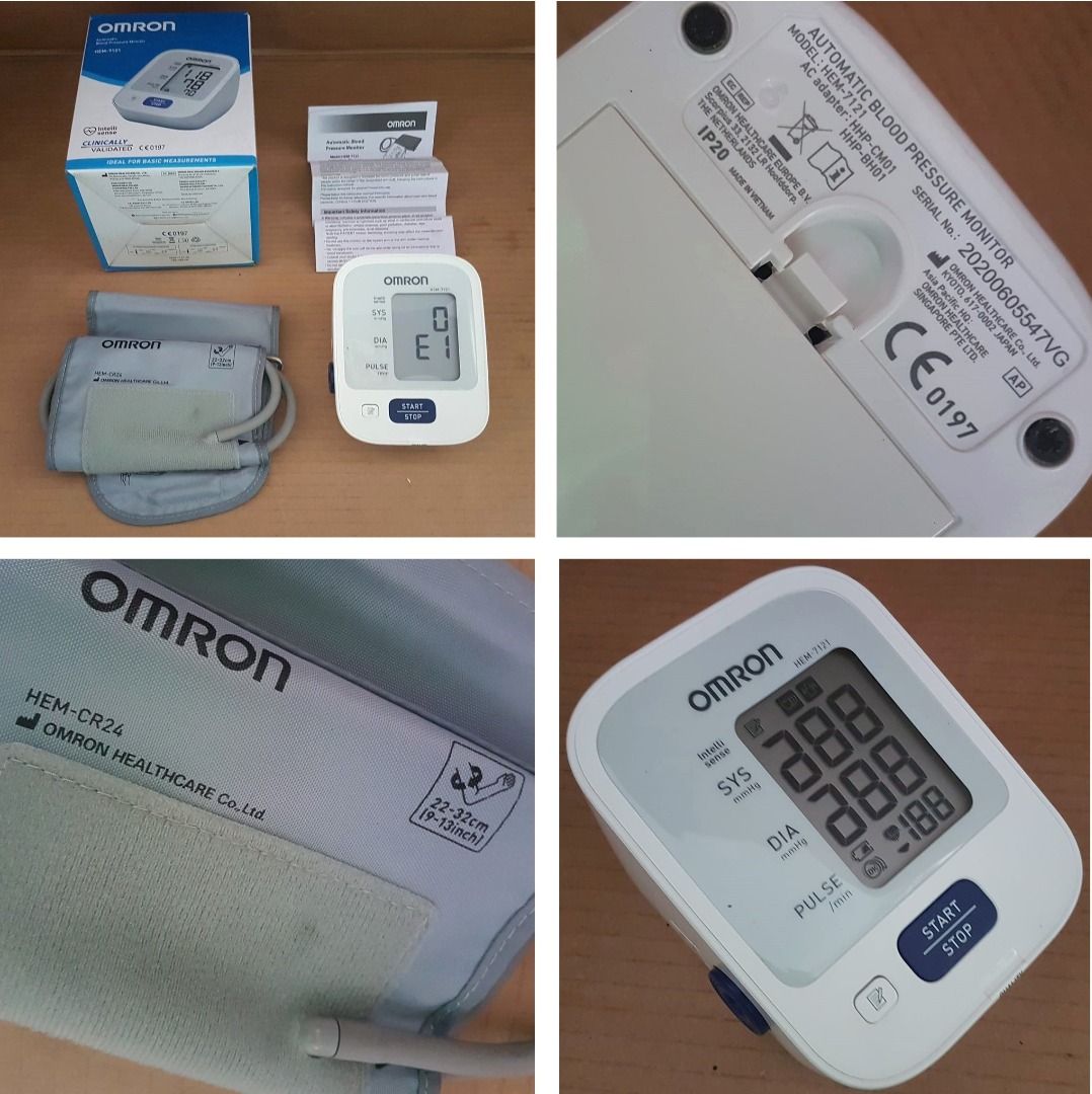 Exclusive Omron Automatic Blood Pressure Monitor, Model HEM-7121 ...