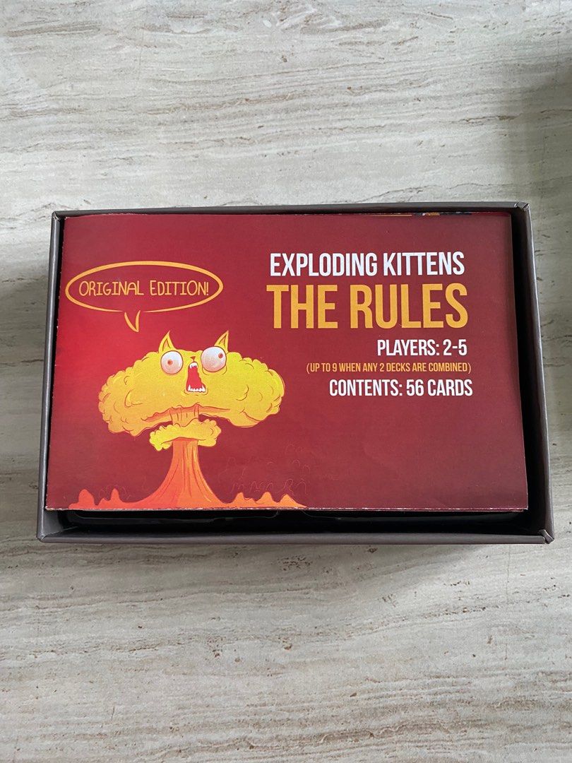 Exploding Kittens Original Edition, Hobbies & Toys, Toys & Games on ...