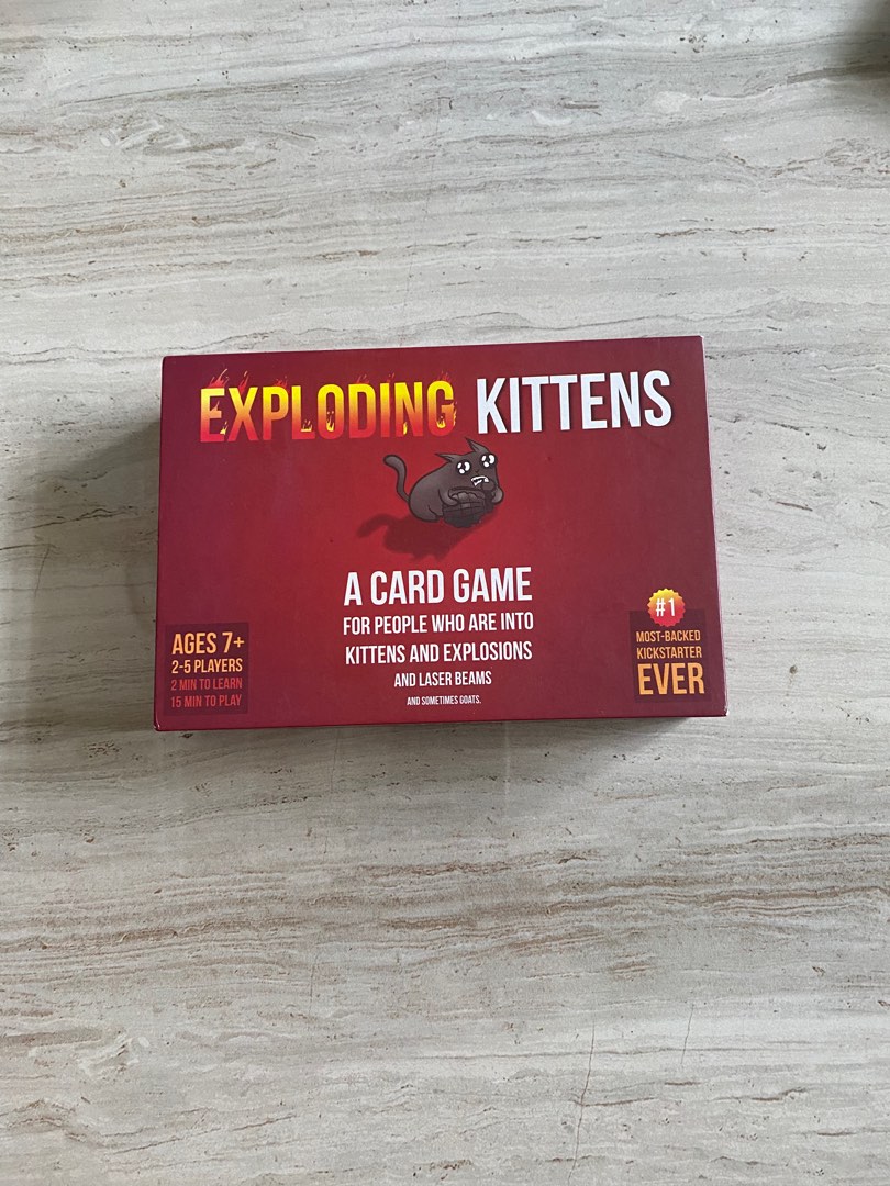 Exploding Kittens Original Edition, Hobbies & Toys, Toys & Games on ...