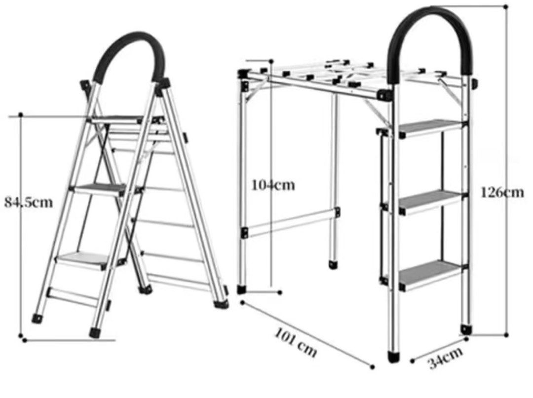 Foldable hanging rack/ladder, Furniture & Home Living, Home Improvement ...