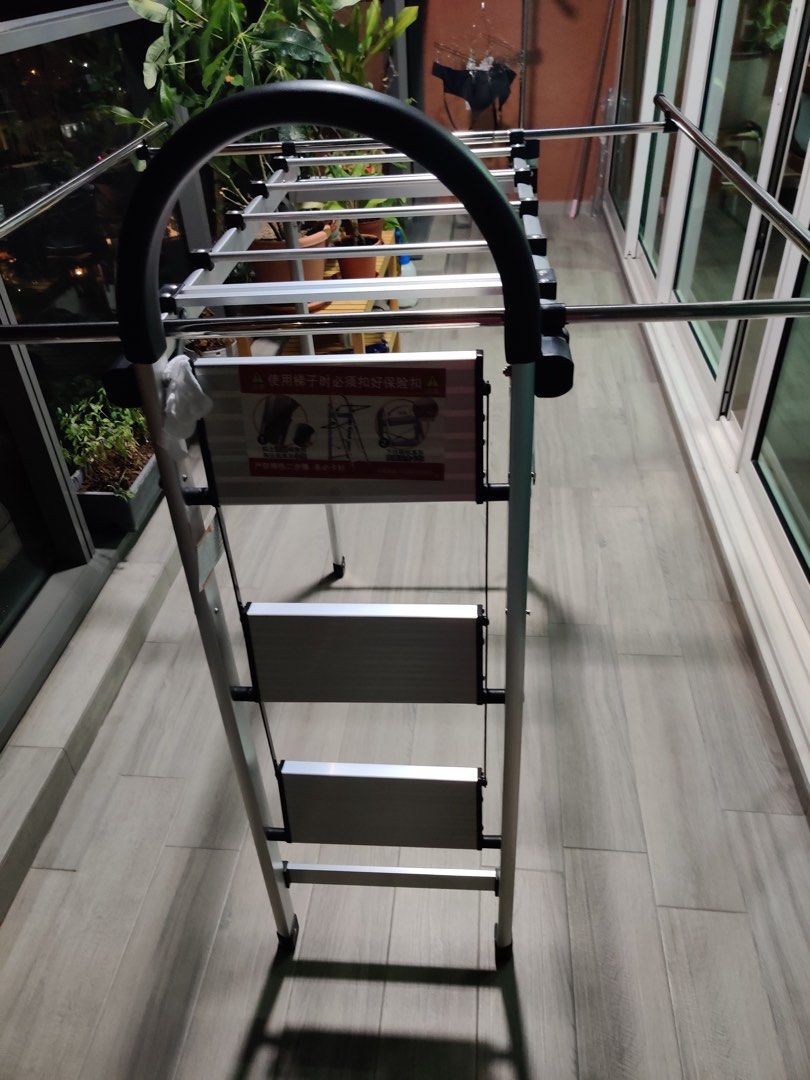 Foldable hanging rack/ladder, Furniture & Home Living, Home Improvement ...