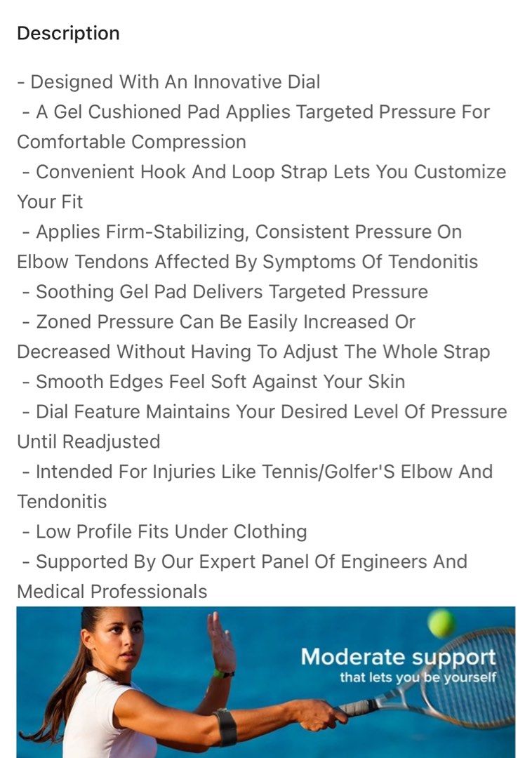 Future Elbow Custom Pressure Strap, Sports Equipment, Exercise ...