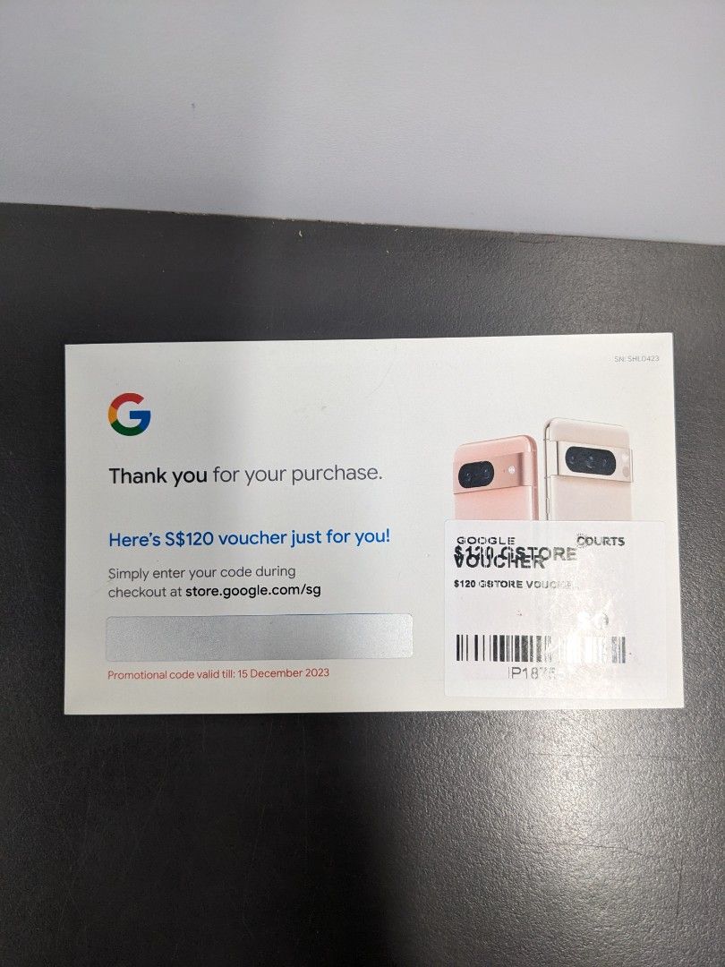 Google $120 voucher, Tickets & Vouchers, Vouchers on Carousell