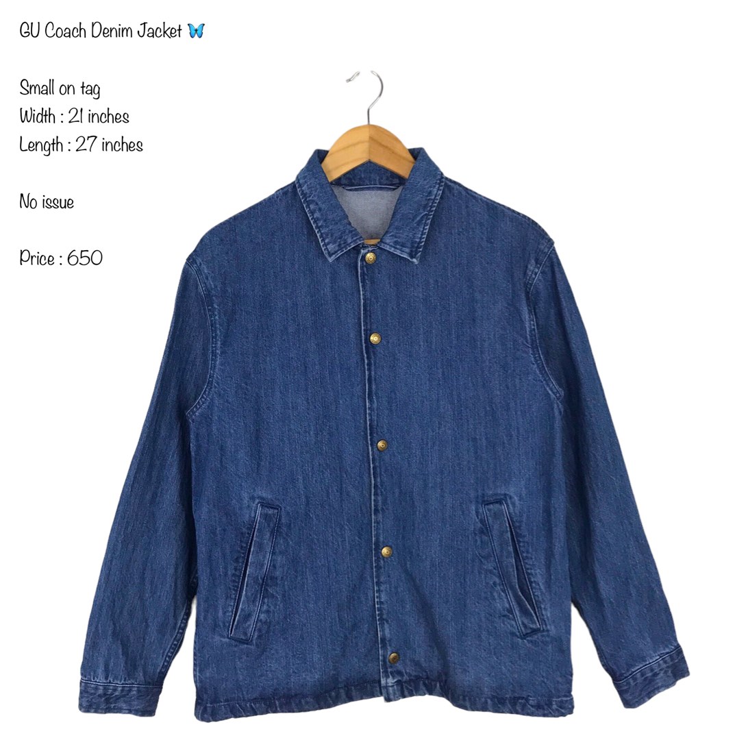 Gu Denim Coach, Men's Fashion, Coats, Jackets and Outerwear on Carousell