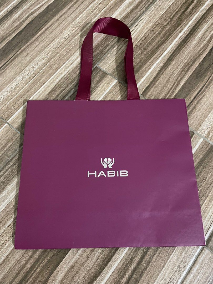 Habib Gold Jewelry Paper Bag, Hobbies & Toys, Stationery & Craft, Other ...