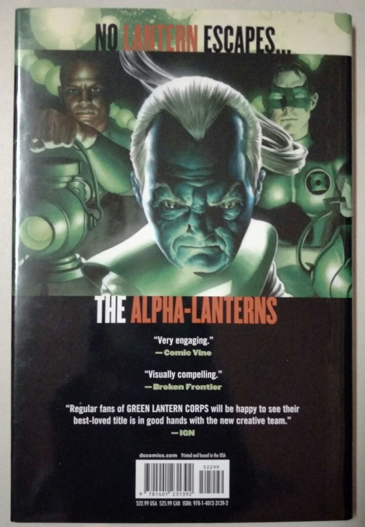 [Hardcover] DC Comics Green Lantern Corps - Revolt of the Alpha ...