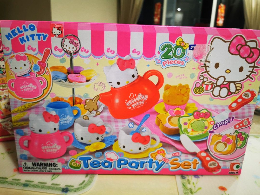 Hello Kitty Tea Party Set, Hobbies & Toys, Toys & Games on Carousell