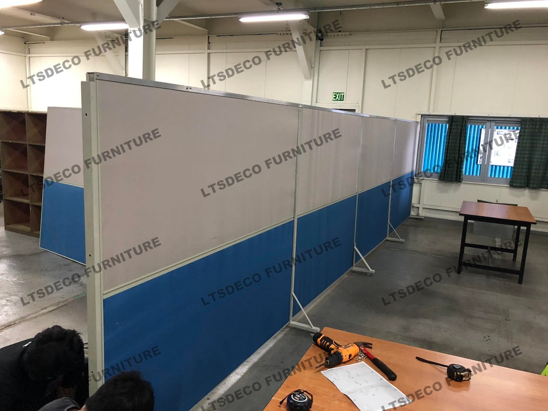 HIGH PANEL FULL FABRIC OFFICE PARTITION, Furniture & Home Living ...